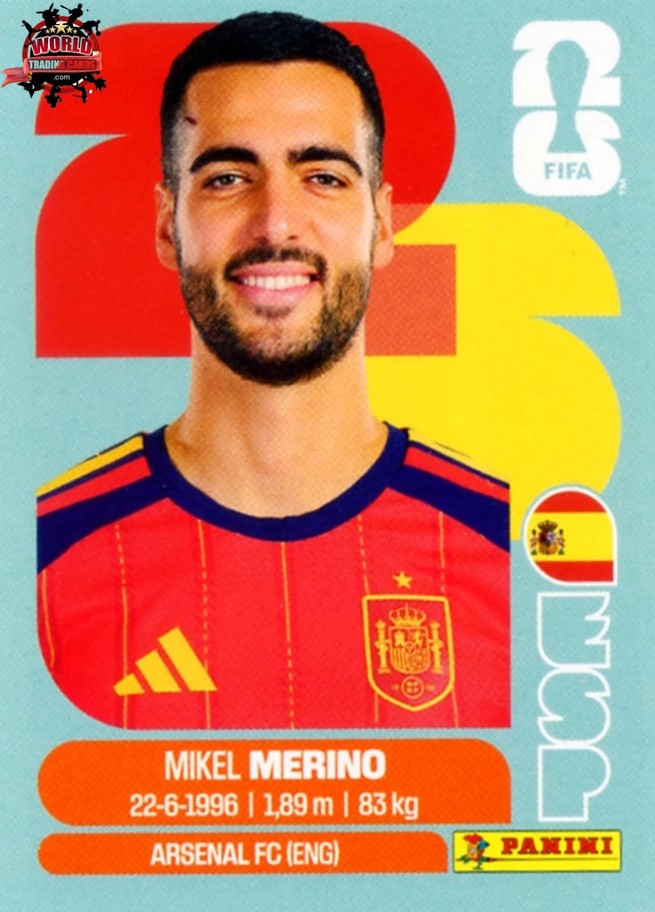 Football Trading Card-Mikel Merino-Spain-Panini Fifa World Cup Stickers ...