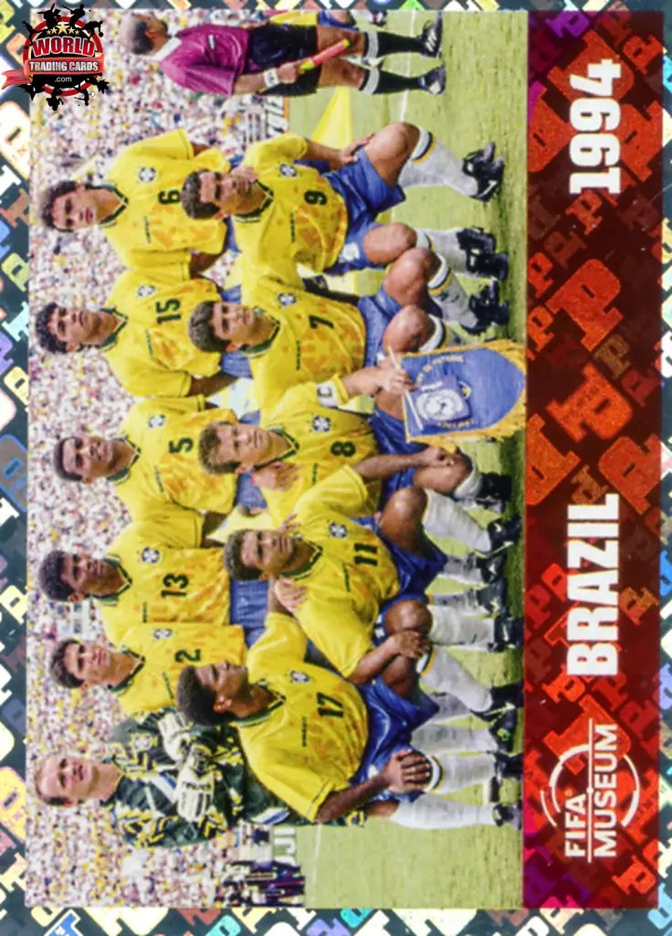 Chrome Trading Card Football-Brazil 1994-FIFA World Cup History-Panini ...