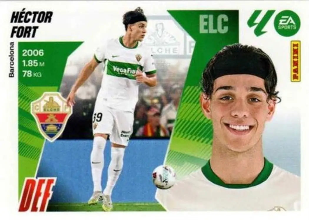 Cromo Trading Card Fútbol - Hector Fort - Panini Liga Este 2025-26 ...