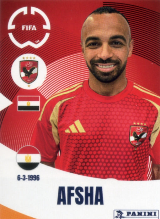 Panini Club World Cup 2025 #050 - Afsha (Al Ahly FC) - World Trading Cards