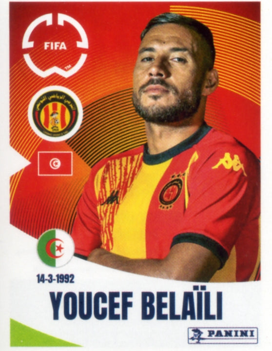 Panini Club World Cup 2025 #221 - Youcef Belaïli (Espérance sportive d - World Trading Cards