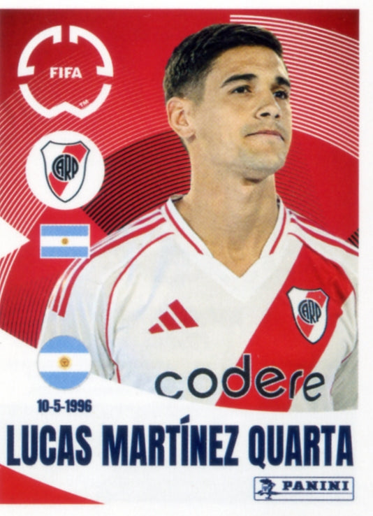 Panini Club World Cup 2025 #267 - Lucas Martínez Quarta (CA River Plat ...
