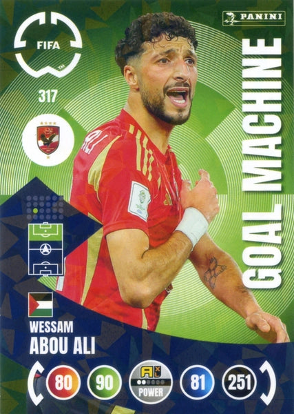 Cromo Trading Card Fútbol-Wessam Abou Ali-Al Ahly FC-Panini Club World ...