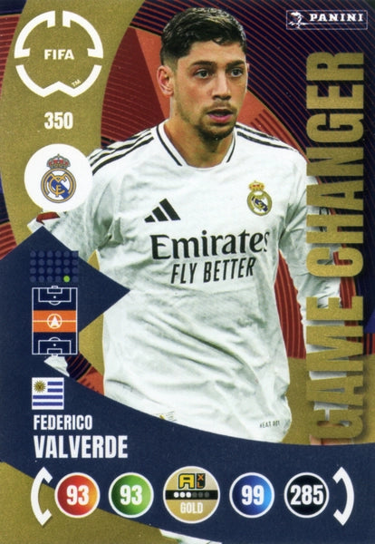 Cromo Trading Card Fútbol-Federico Valverde-Real Madrid CF-Panini Club ...